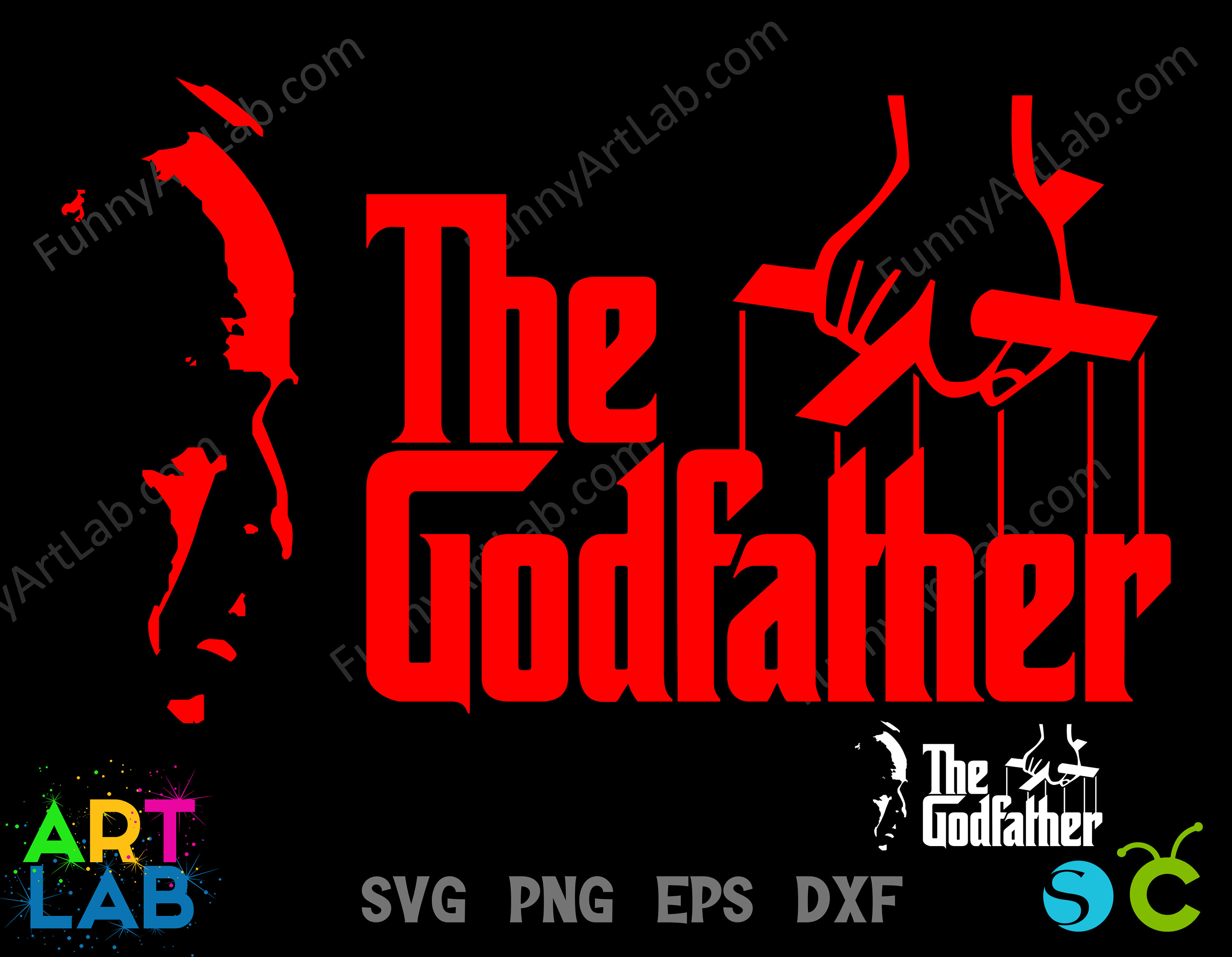 Godfather Svg Letters Cricut Godfather Font, Godfather Letters Svg ...