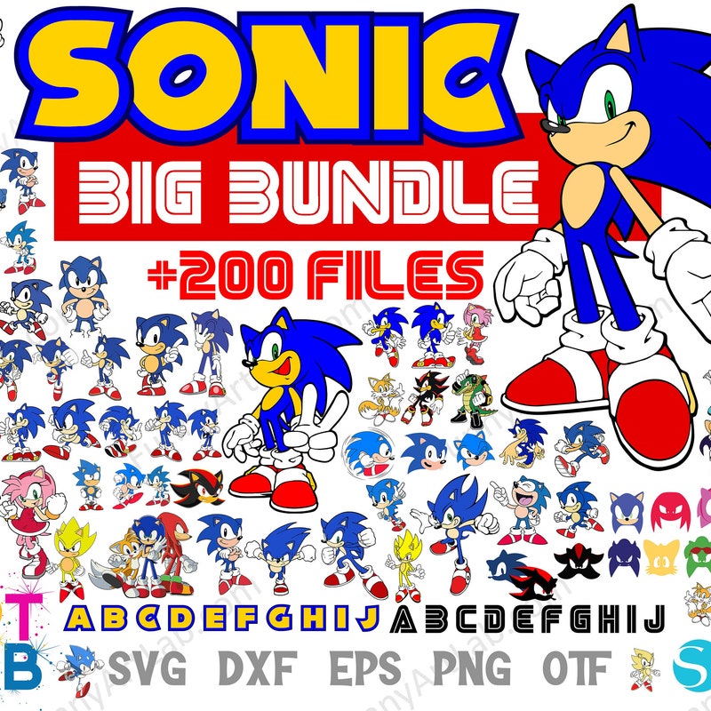 Sonic Svg - Etsy