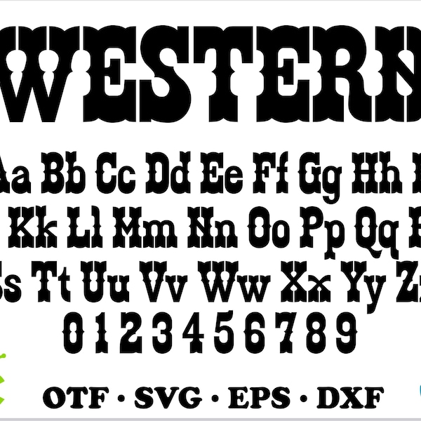 Letras vaqueras svg - Etsy México