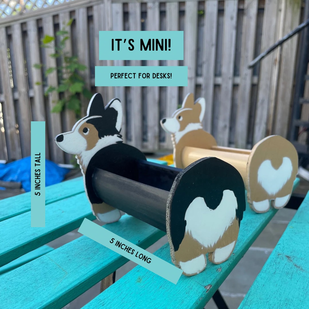 Hand Painted Corgi Mini Planter: Tri Color Dog Lover Gift - Etsy