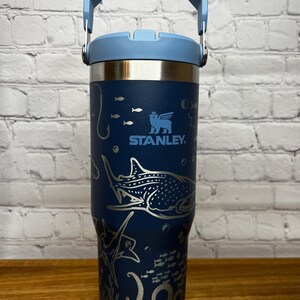 Shark Flip Straw Stanley - Etsy