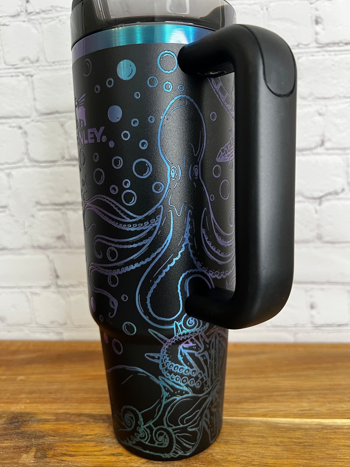 Black Chroma Stanley Laser Engraved With Sealife - Etsy