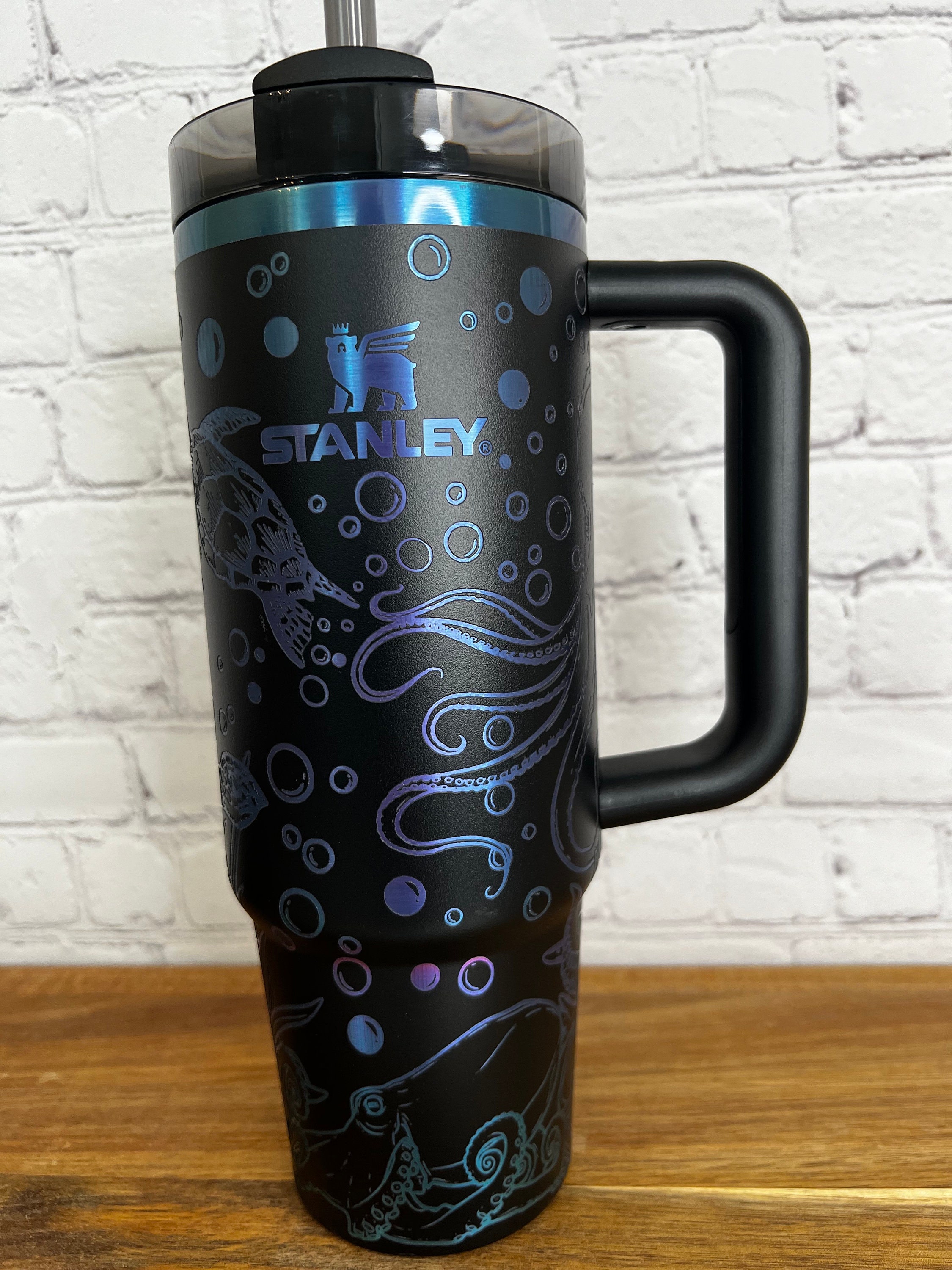 Black Chroma Stanley Laser Engraved With Sealife - Etsy