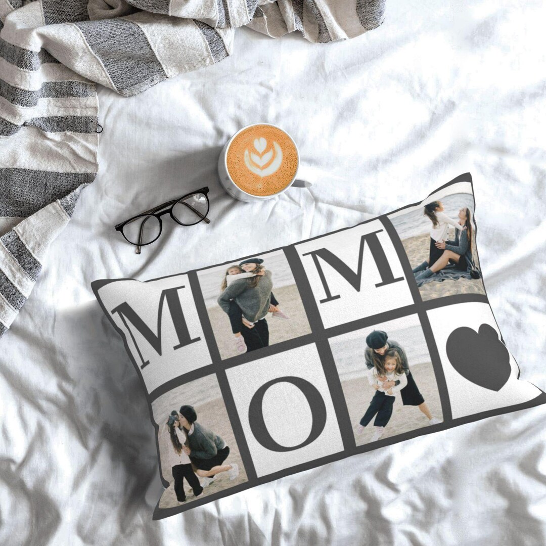 Custom Photo Pillowcase Collage, Custom Throw Pillow Cover With Images ...