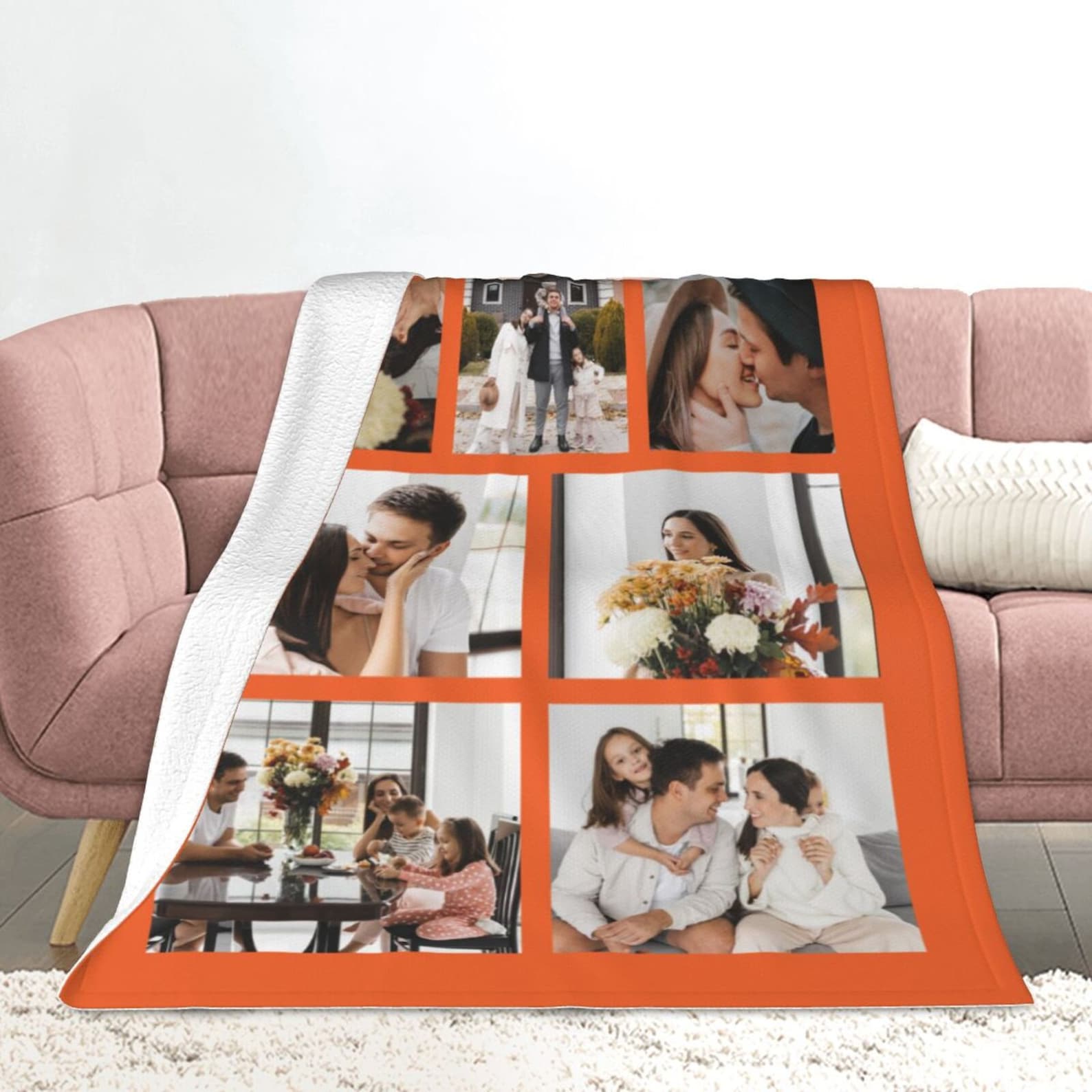 Customized Photo Collage Blanket Custom Picture Text Blanket - Etsy
