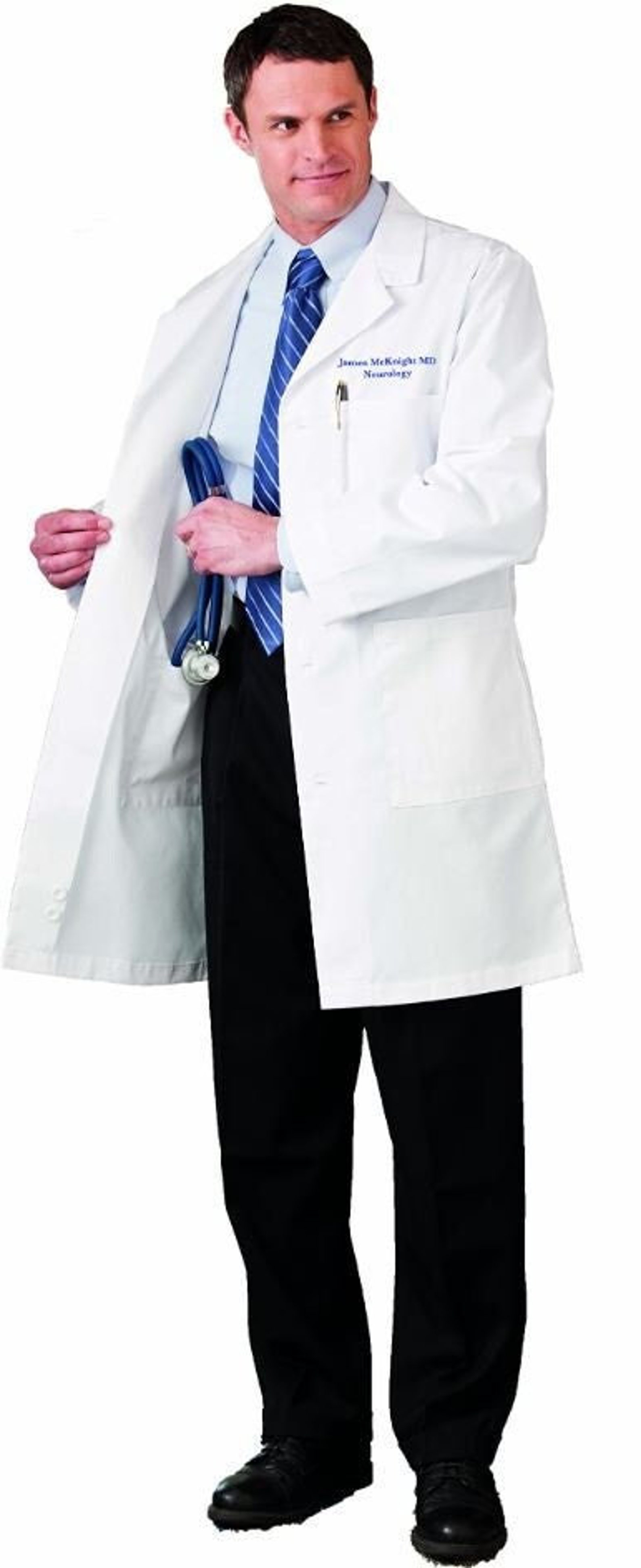 Men Customized Embroidered Long Lab Coat - Wonderwink - Etsy