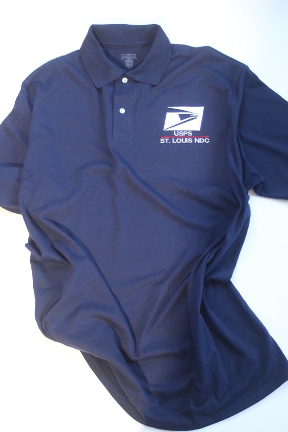 Customized Embroidery USPS Men Polo Shirt with Facility Name | Etsy