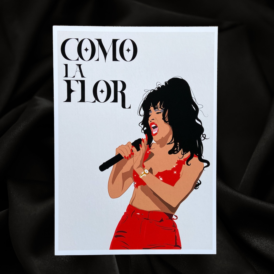 Como La Flor Digital Art Print 5x7 Selena Quintanilla - Etsy