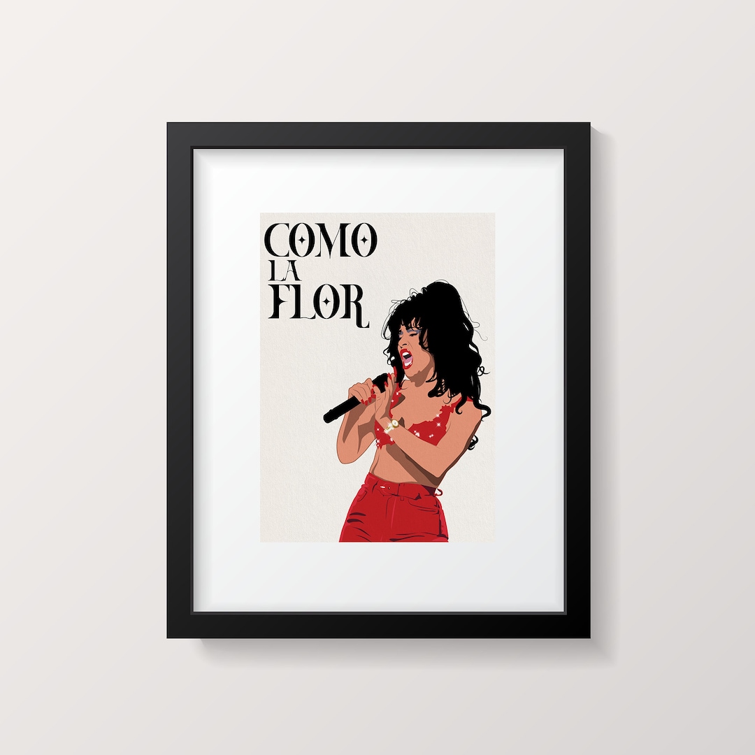 Como La Flor | Digital Art Print | 5x7 | Selena Quintanilla ...