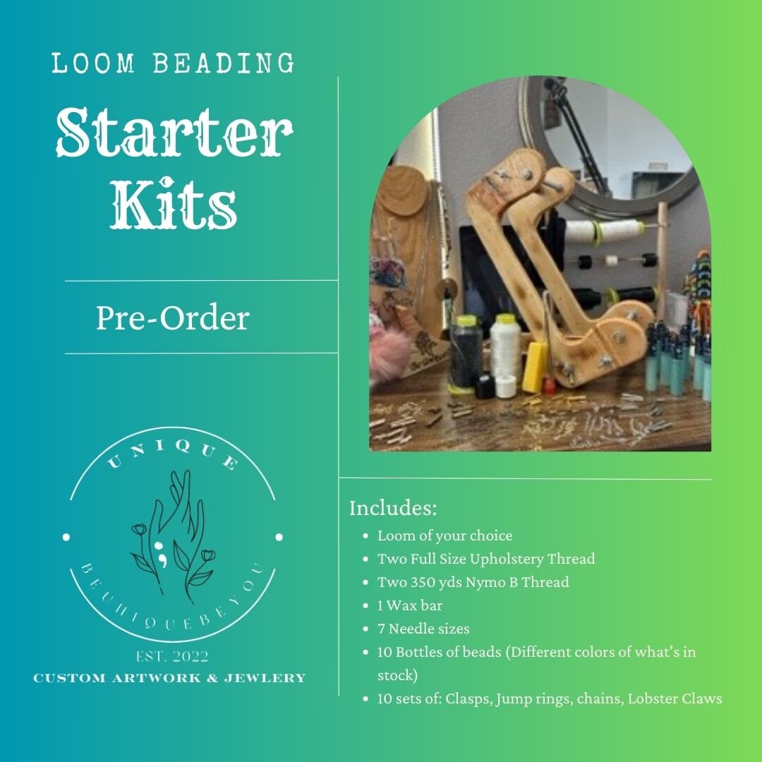 Loom Beading Starter Kit With Loom - Etsy