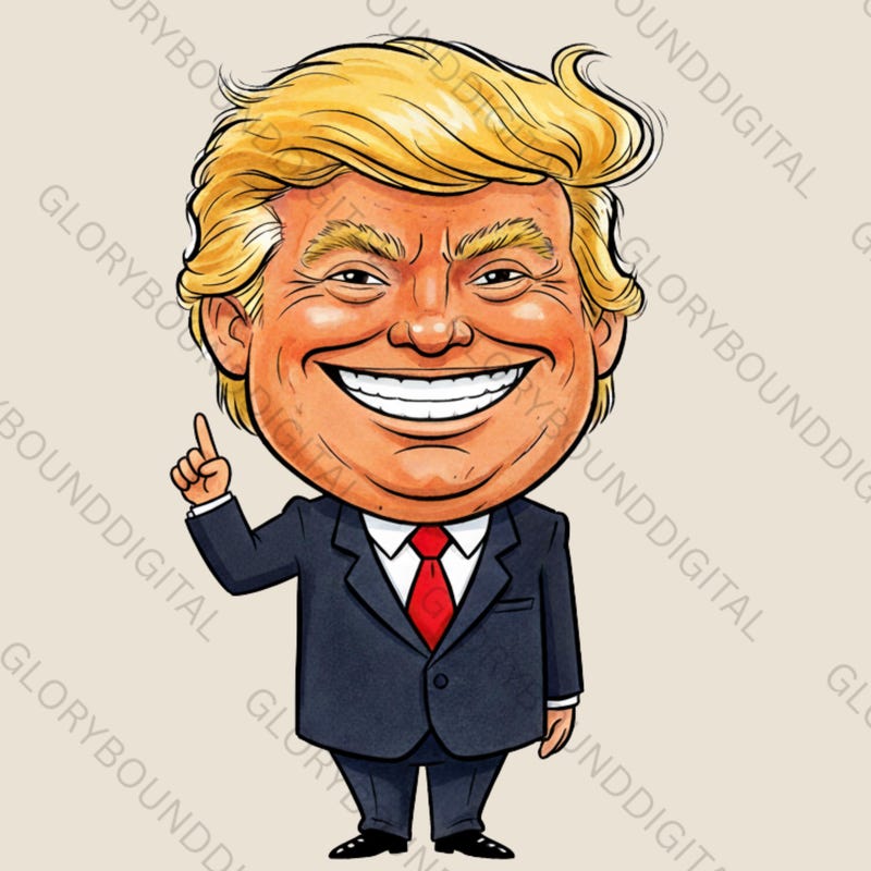 Donald trump caricatures - Etsy Nederland