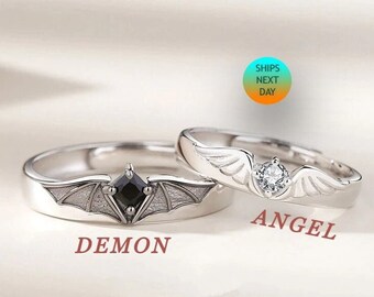 Angel Couple Ring - Etsy