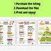 Kids Food Nutrition Printable Bundle Healthy Food Educational Poster ...