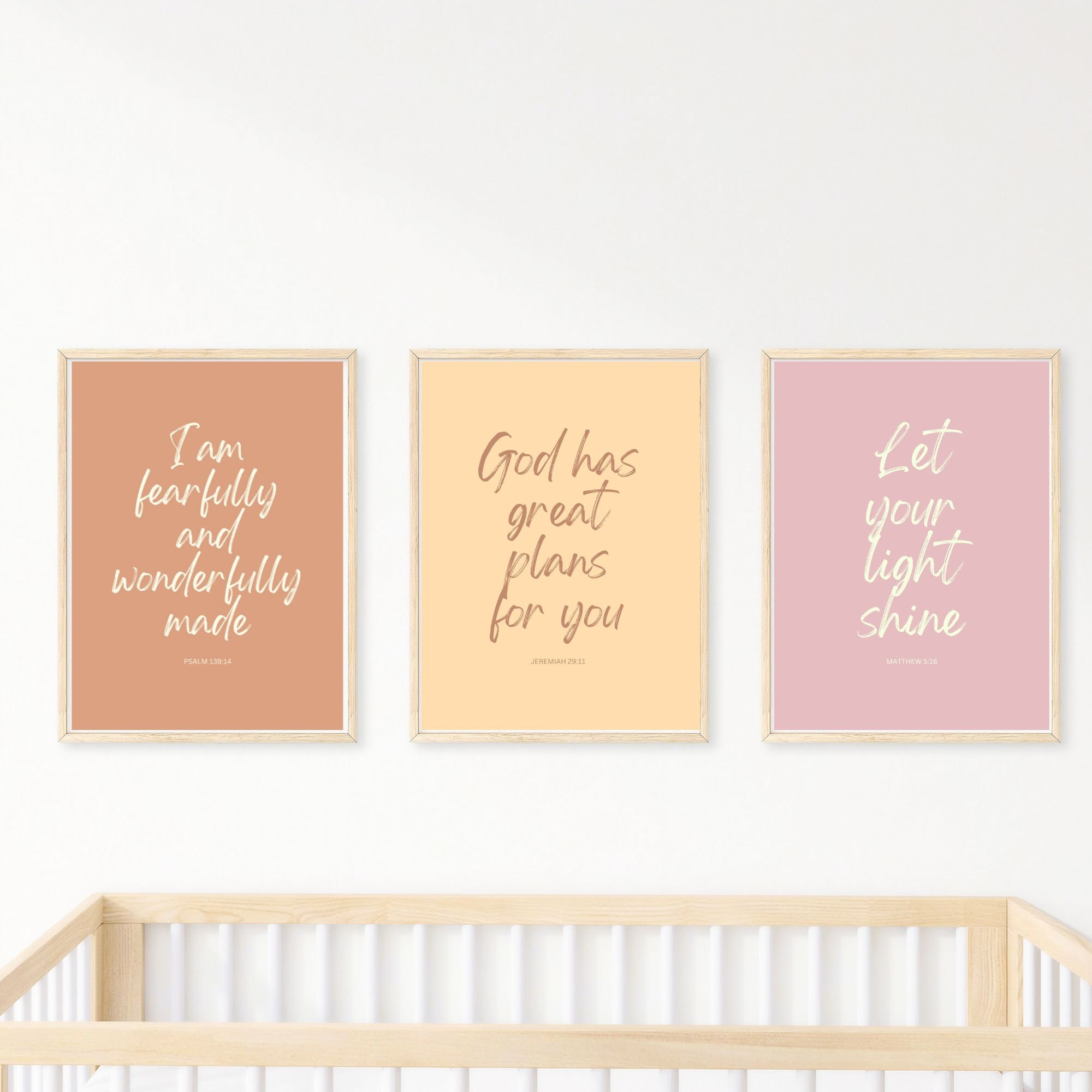 Kids Bible Verse, Scripture Poster Wall Art, Church Sunday School ...