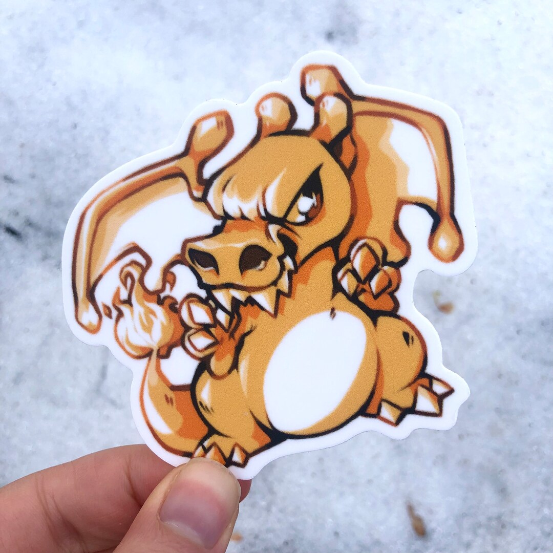 RETRO CHARIZARD Matte Vinyl Sticker - Etsy
