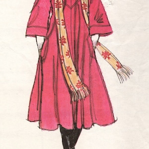 1975 Vintage VOGUE Sewing Pattern B36in Dress Top Scarf (2176) by Chloe ...