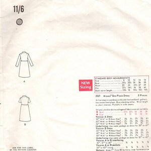 1969 Vintage VOGUE Sewing Pattern B36" Dress (2069) by TEAL TRAINA ...