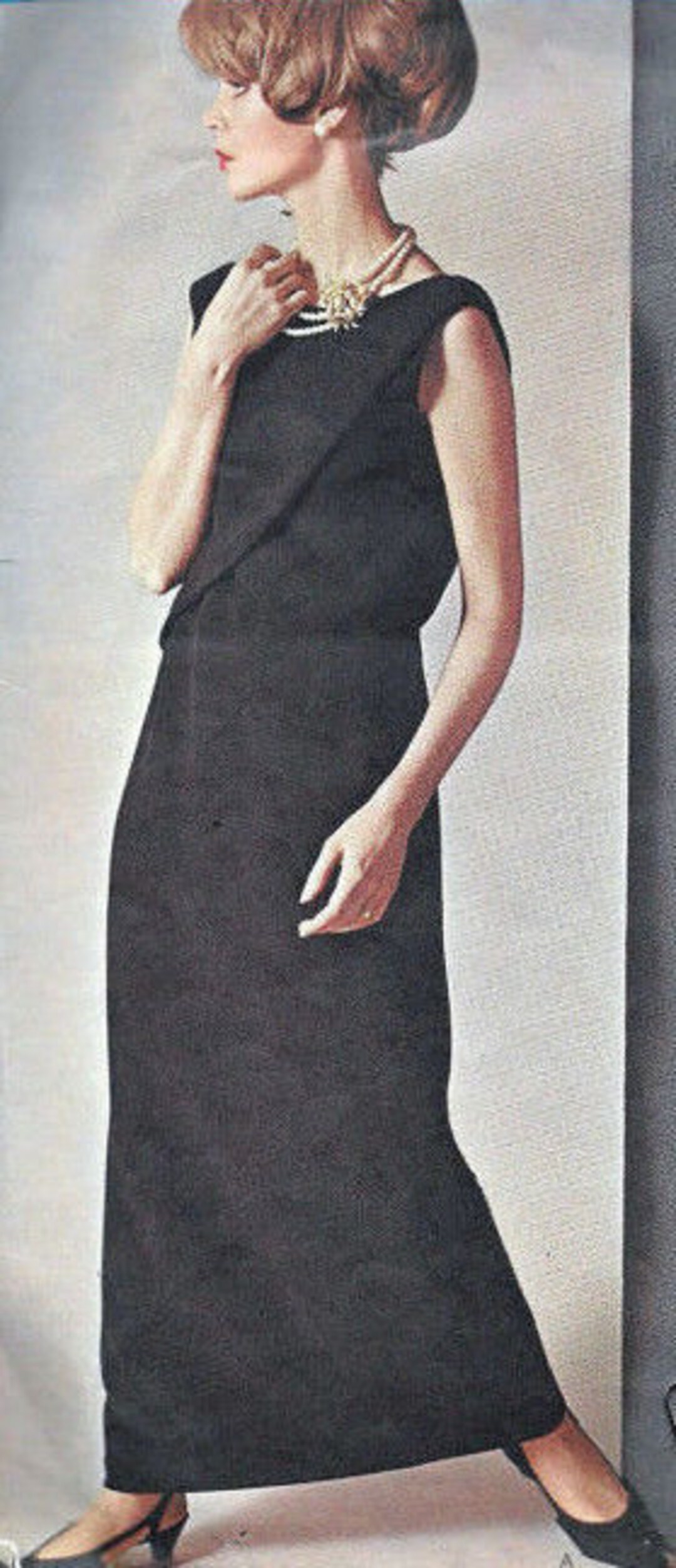 1965 Vintage VOGUE Sewing Pattern B34 EVENING DRESS (1804) by Jo Mattli ...