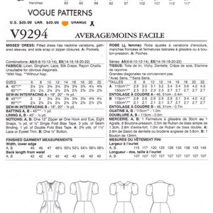 1939 WW2 VOGUE Vintage Sewing Pattern B30.5 - 31.5 - 32.5 - 34 ...