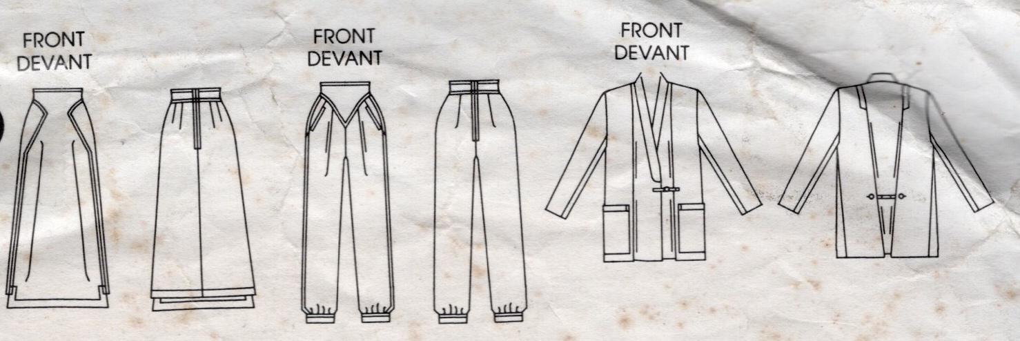 1987 Vintage VOGUE Sewing Pattern (bust: 36 In) Jacket Skirt Pants ...