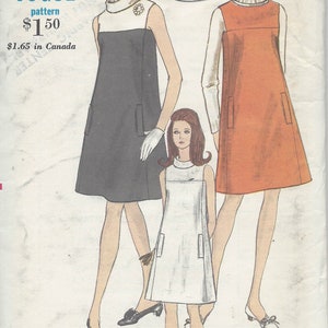 1960s Vintage Sewing Pattern B36 DRESS (1065) Vogue 7156 - Etsy