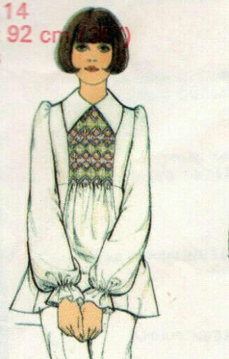 1972 Vintage Sewing Pattern B36 DRESS TUNIC TROUSERS - Etsy