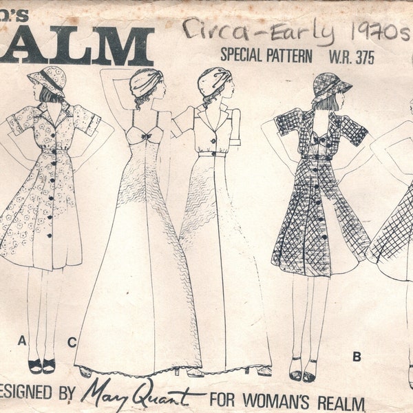 Mary Quant Pattern - Etsy UK