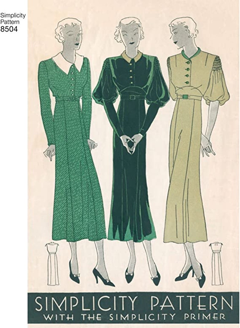 1930s Vintage Sewing Pattern B: 29.5 30.5 31.5 32.5 34 - Etsy