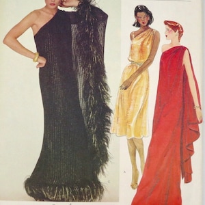 1980s Vintage VOGUE Sewing Pattern DRESS B36" (2200) by Edith Head ...