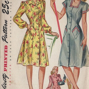 1944 Vintage Sewing Pattern DRESS B34" (1285) Simplicity 2161 - Etsy