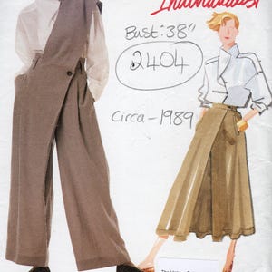 1989 Vintage VOGUE Sewing Pattern (bust: 38 In) Blouse Pants & Skirt ...