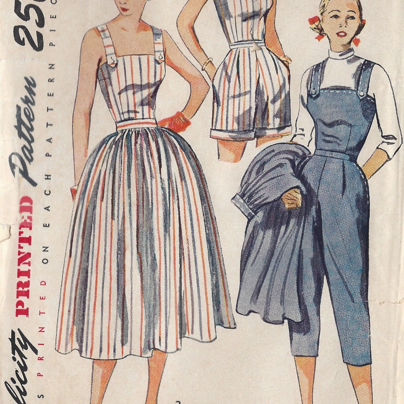 50s Playsuit Pattern - Etsy