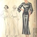 1930s Vintage Sewing Pattern B36 DRESS (1430) Mccall 7999 - Etsy