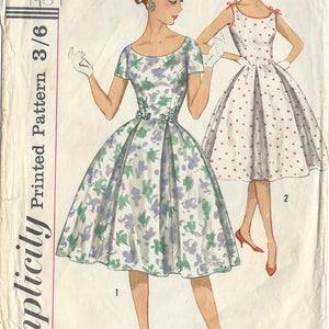 1959 Vintage Sewing Pattern DRESS B36" (R504) Simplicity 3003 - Etsy