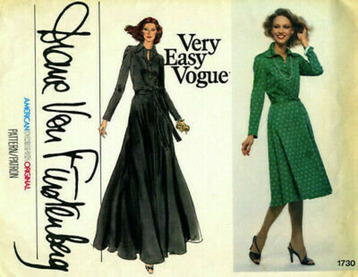 1978 Vintage VOGUE Sewing Pattern DRESS B36 1893 by Diane - Etsy
