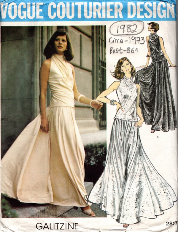1975 Vintage VOGUE Sewing Pattern B36 Swimsuit With BRIEFS and - Etsy ...