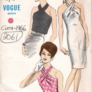 1966 Vintage VOGUE Sewing Pattern B32 Dress & Blouse (2061) VOGUE 6793 ...