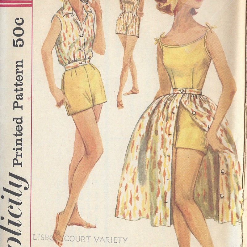 50s Playsuit Pattern - Etsy