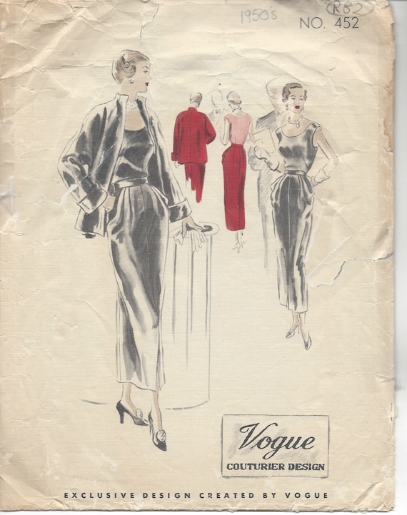 Década De 1950 Vintage VOGUE Patrón De Costura B34, 59% OFF