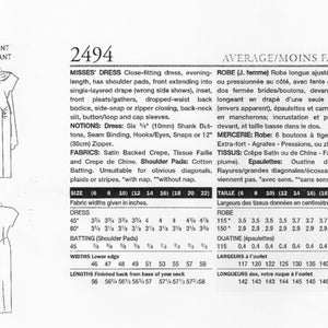 1948 Vintage VOGUE Sewing Pattern B40-42-44 DRESS (R948) Vogue 2494 - Etsy