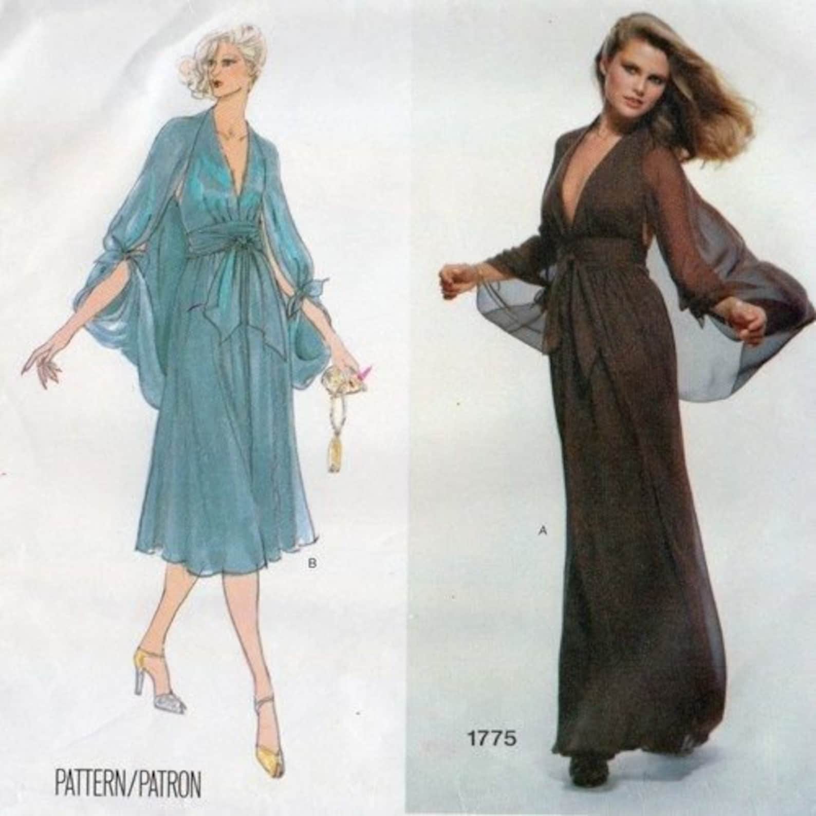 1970s Vintage VOGUE Sewing Pattern DRESS B36″ (1859) by Bill Blass ...