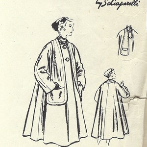 1957 Vintage VOGUE Sewing Pattern COAT Medium B32″ – 34″ (1832 ...