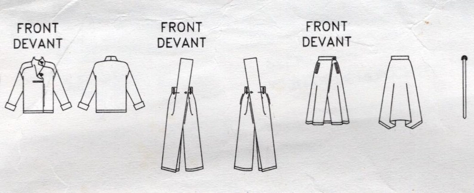 1989 Vintage VOGUE Sewing Pattern (bust: 38 In) Blouse Pants & Skirt ...