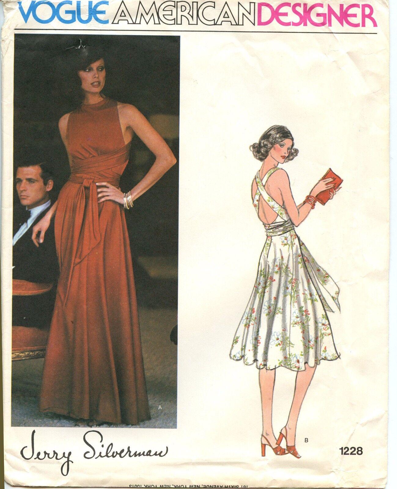 1975 VOGUE Vintage Sewing Pattern DRESS Bust 34” (87cm) (2252) by Jerry ...