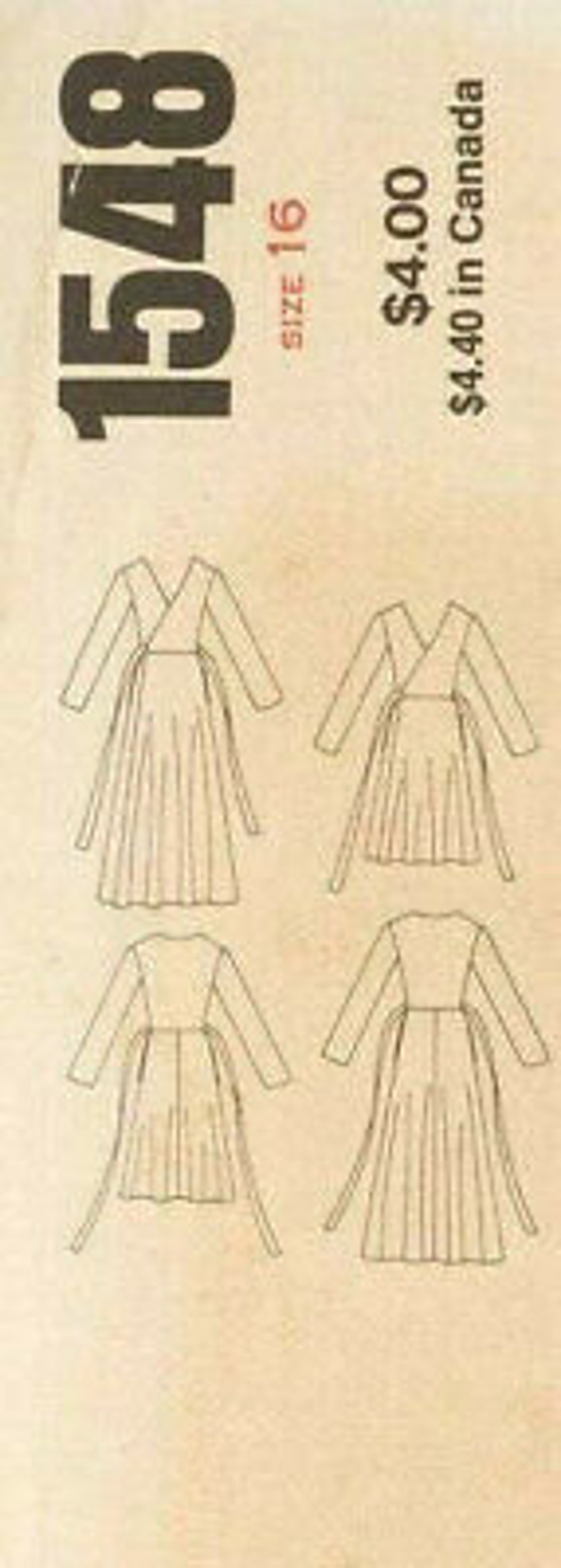 1976 Vintage VOGUE Sewing Pattern WRAP Dress B38 1891 Diane - Etsy