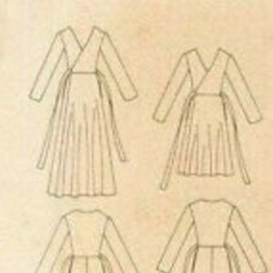 1976 Vintage VOGUE Sewing Pattern WRAP Dress B38″ (1891) Diane Von ...