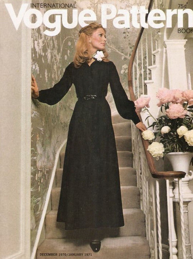 1969 Vintage VOGUE Sewing Pattern DRESS B34in (2062) Vogue 7630 - Etsy