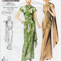 1960’s Vintage Mccall’s Printed Pattern Style 8446 Uncut | Evening Gown ...