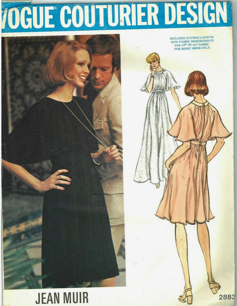 1973 Vintage VOGUE Sewing Pattern B36 Evening Dress 1896 by - Etsy