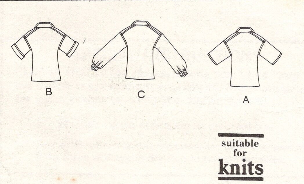 1974 Vintage VOGUE Sewing Pattern B38″ OVERBLOUSE (R281) by VOGUE 8813 ...
